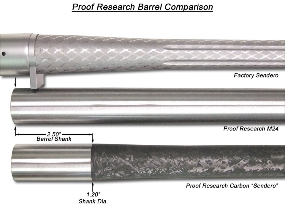 Proof Research Carbon Fiber Barrels Bolt Action Barrel Blanks