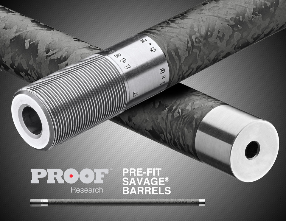 Proof Research Carbon Fiber Pre-Fit Savage Rifle Barrels
