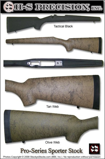 H-S Precision Sporter Lightweight Composite Riflestock Remington 700 ...