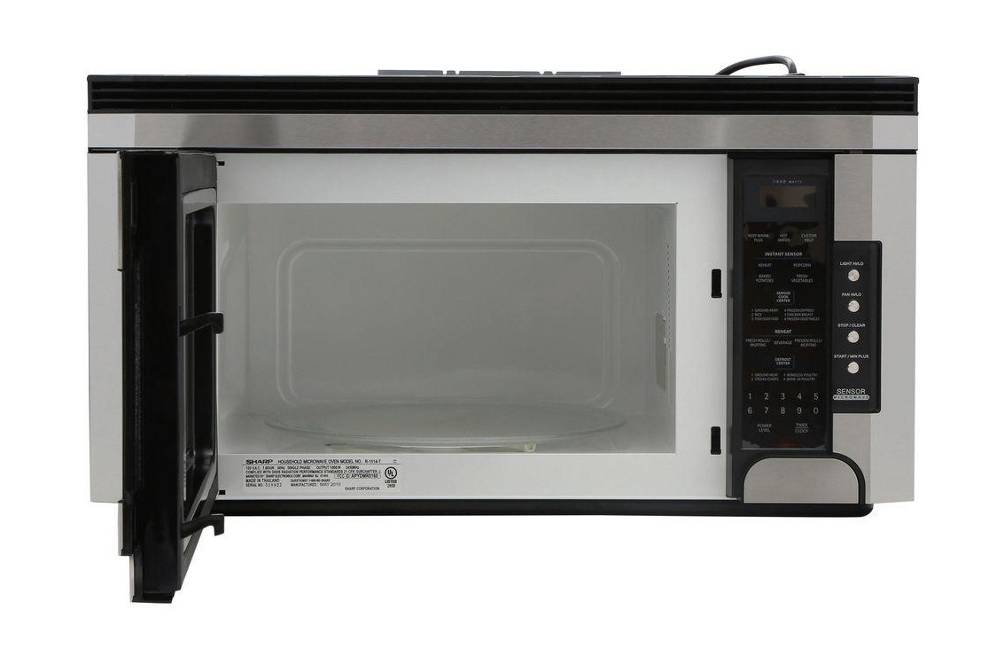 R1514TY 1.4 Cu Ft Steel Over-The-Range Microwave: Sharp
