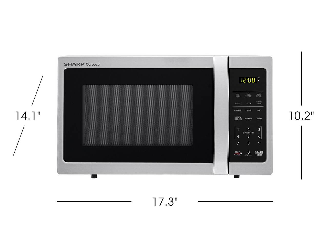 SMC0711BS 0.7 Cu Ft Stainless Steel Carousel Microwave