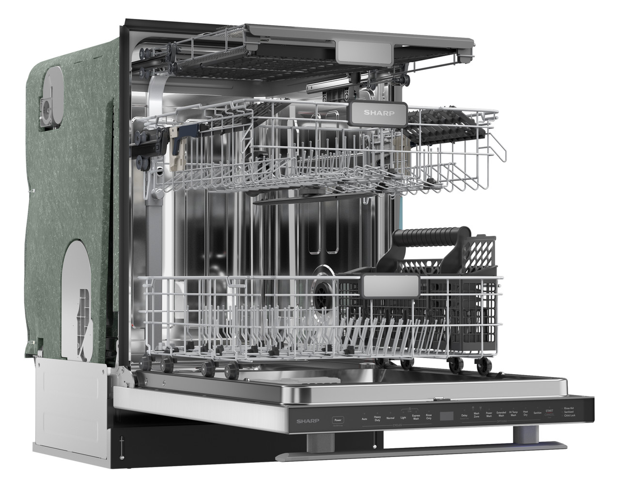 Sharp 24 in. Stainless Steel 47dB Dishwasher (SDW6736MS)