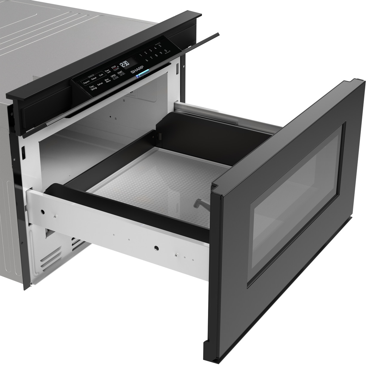 Sharp 24 in. 1.2 cu. ft. Deco Series Built-In Smart Microwave Drawer ...