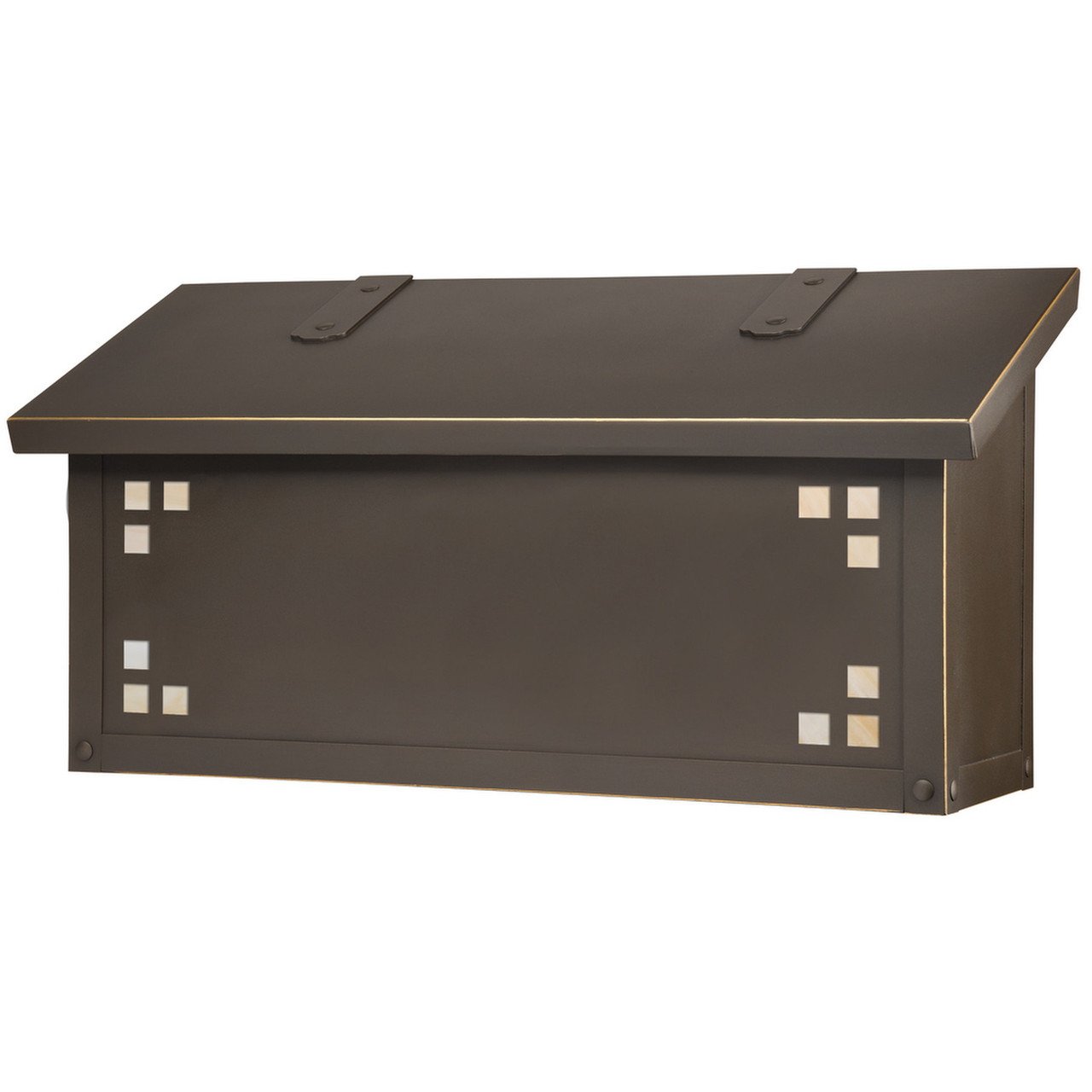 Vertical Craftsman Mailbox with Accents