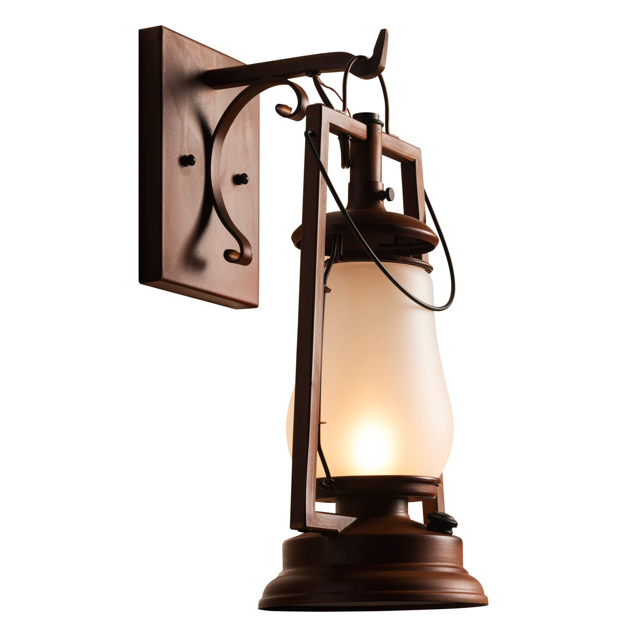Gold-Rush Era Hook Arm Sconce | Dietz Hot Blast Lantern Replica