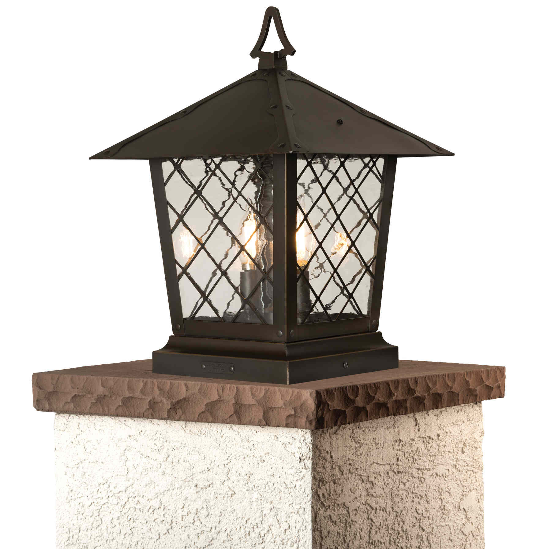 Traditional Cottage Post Mount Lantern | Spring Street Series