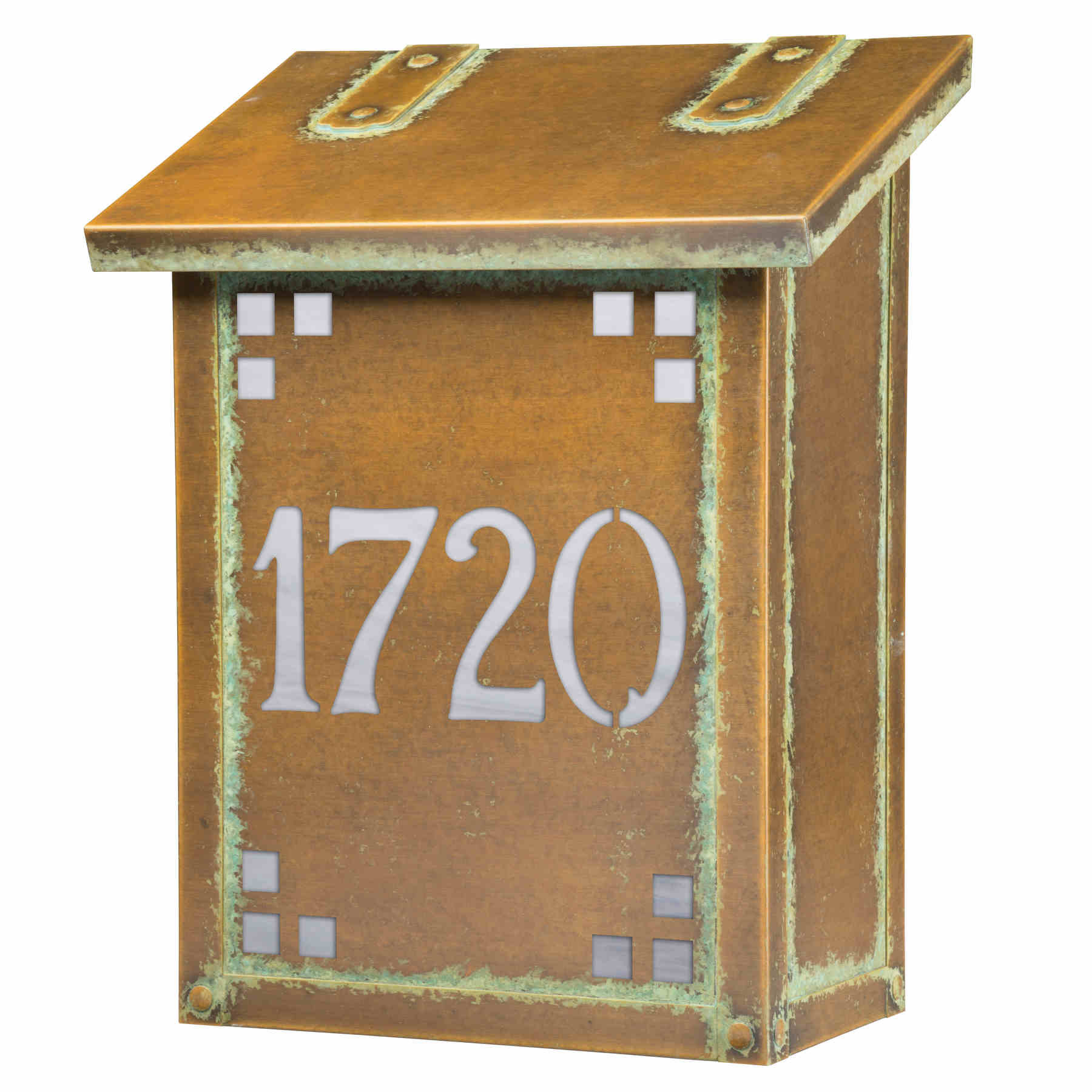 Vertical Craftsman Mailbox with Accents