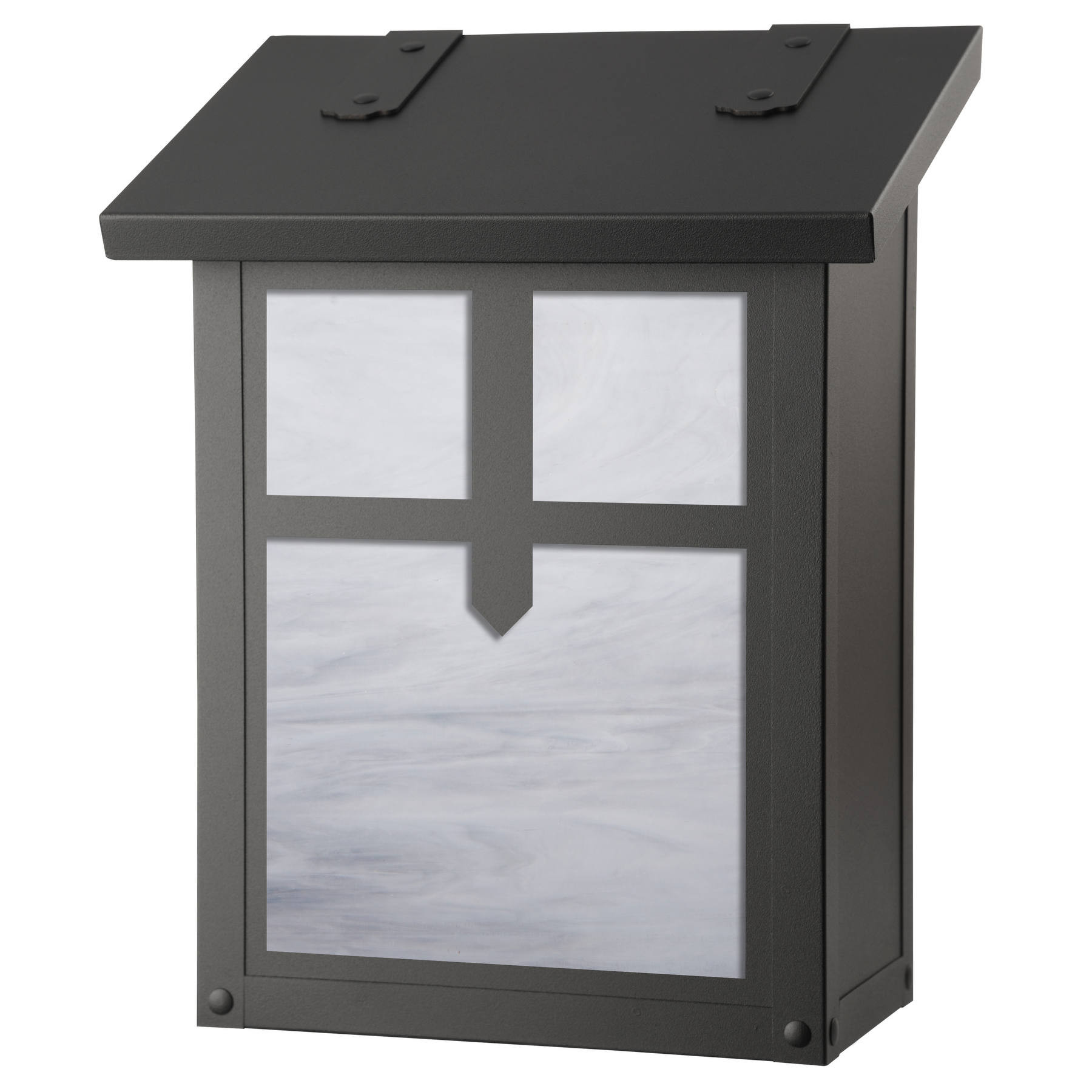 Vertical Brass Hummingbird Wall Mount Mailbox