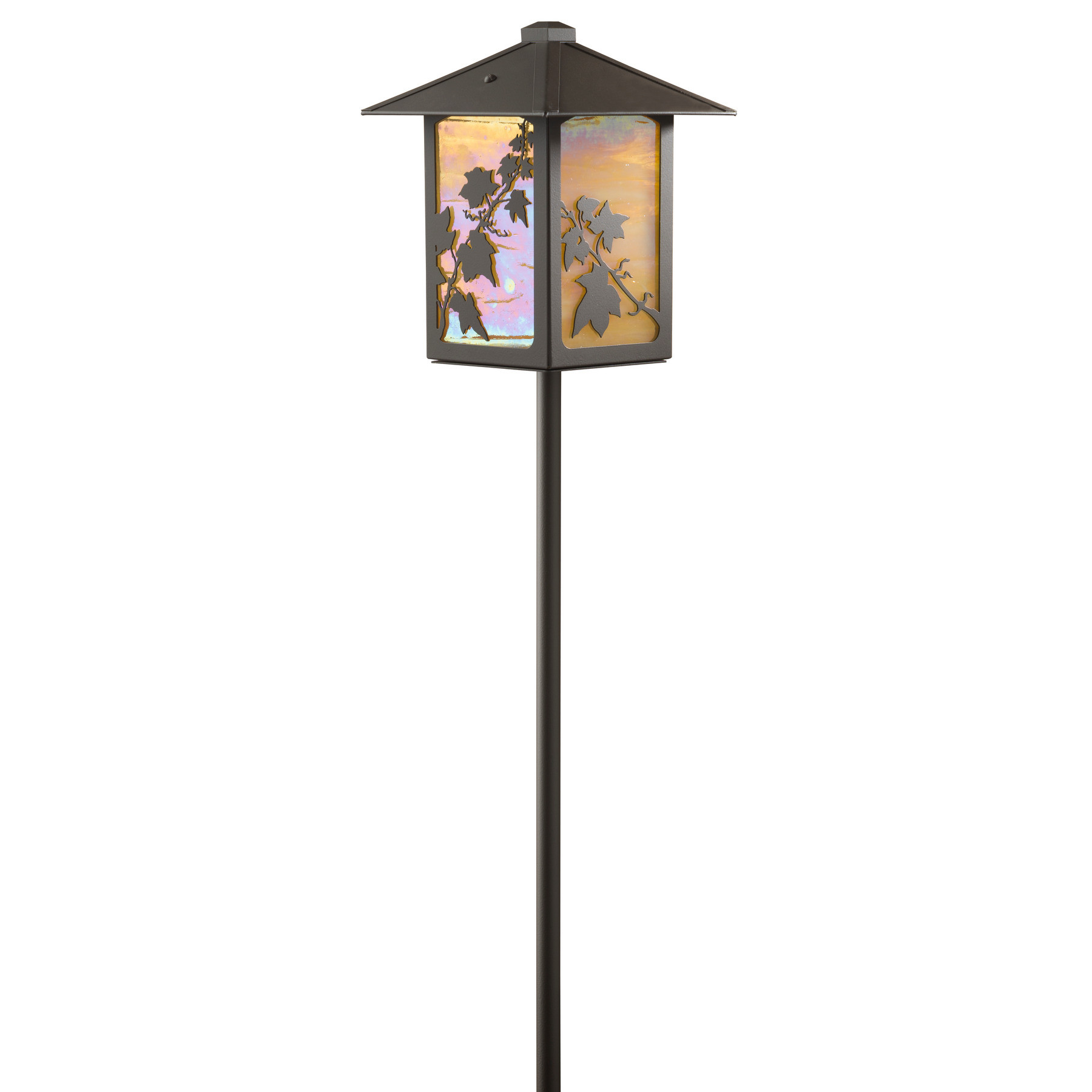 English Ivy Lantern with Shepherd's Hook Mount