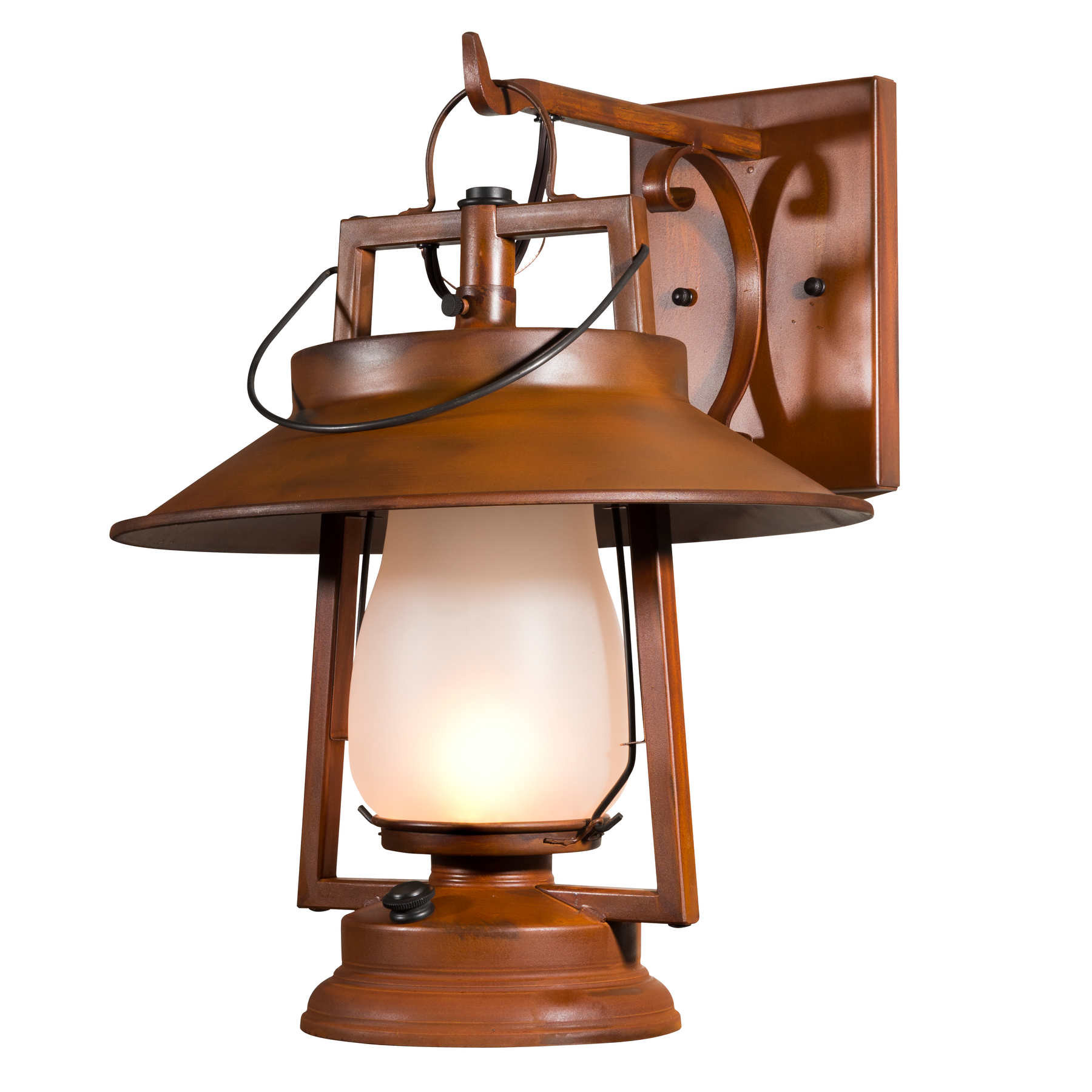 Gold-Rush Era Hook Arm Sconce | Dietz Hot Blast Lantern Replica