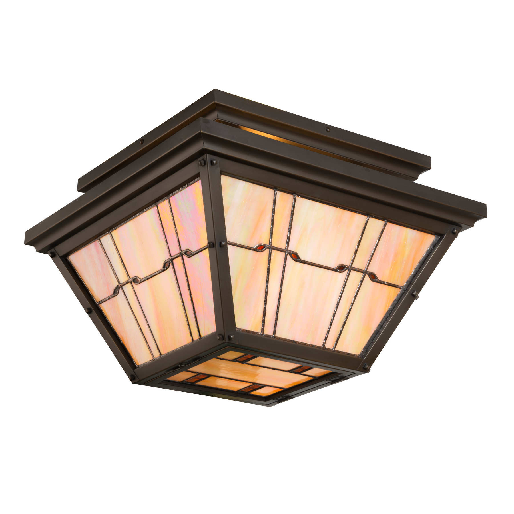 Greene & Greene Inspired Wood Ceiling Light | Gamble House