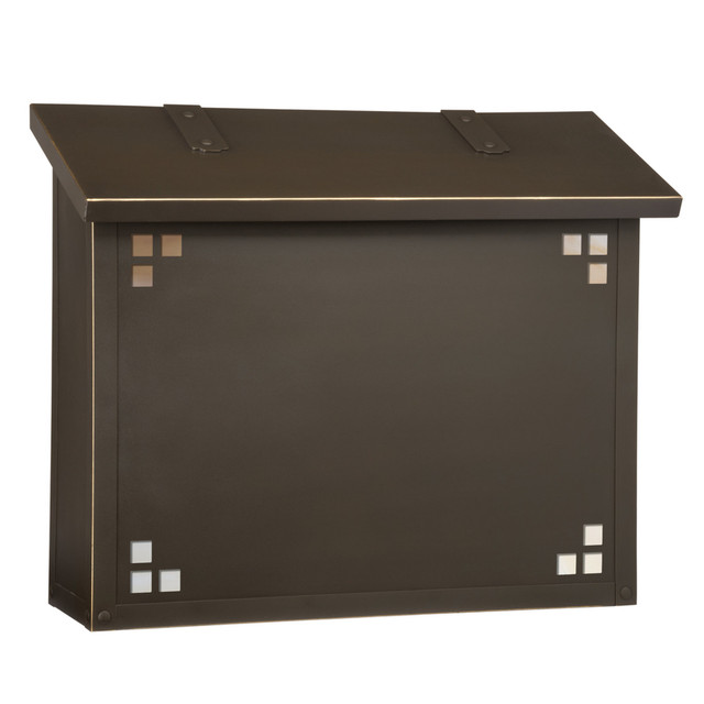 Vertical Craftsman Mailbox with Accents