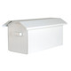 Craftsman Style Post Mount Mailbox | Brass