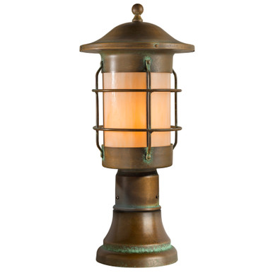 Steamlined Moderne Nautical Pier Light | Elevated Art Deco Outdoor Lighting