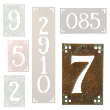 Authentic Craftsman Address Plates | Pasadena Design