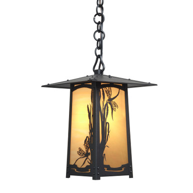 Rustic Arts & Crafts Chain Pendant Light | Cobblestone Series
