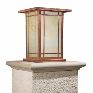 Craftsman Column Light with Bold Lines | Woodfield Series