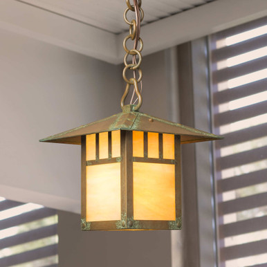 Classic Craftsman Style Chain Pendant Light | Brookdale Series