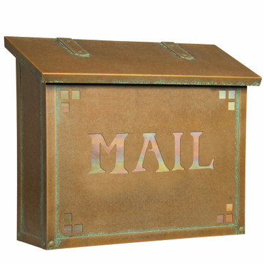 MAIL Large Craftsman Mailbox with Accents | Mail Stencil Cutout