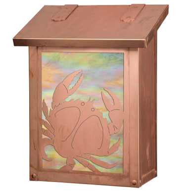 Vertical Craftsman Mailbox with Crab Filigree