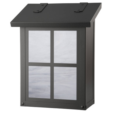 Vertical Prairie Style Mailbox with Cross Window
