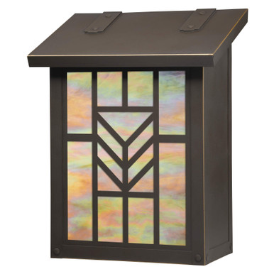 Vertical Prairie School Mailbox with Chevrons