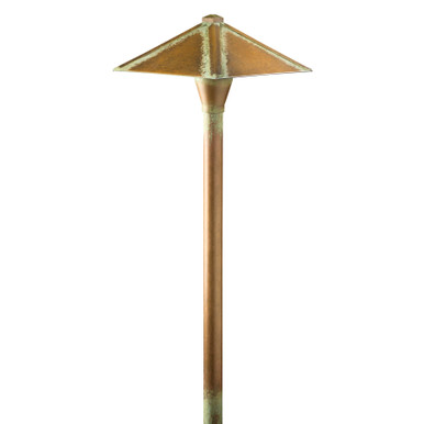 Pyramidal Craftsman Style Garden Light