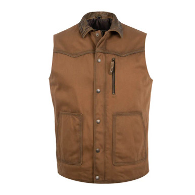 STS- MEN'S OWEN VEST IN BROWN - Y-Bell Ranch Supply