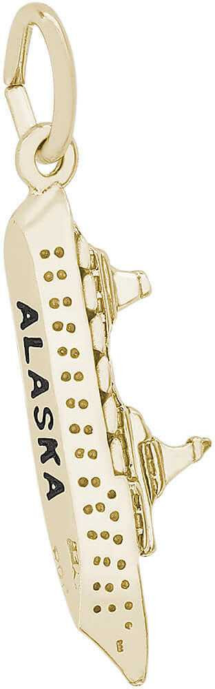 Alaska Cruise Ship Charm (Choose Metal) by Rembrandt by Rembrandt ...