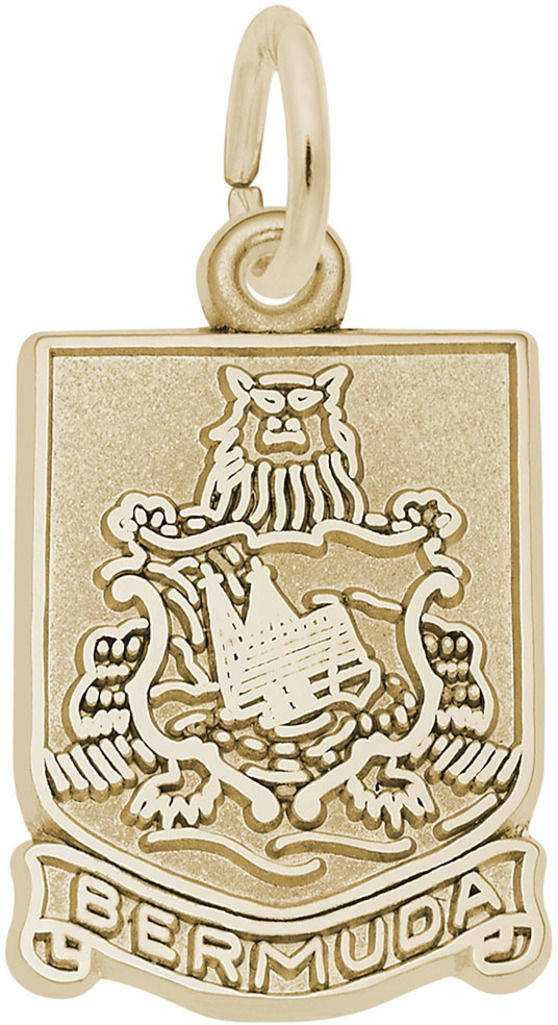 Bermuda Crest Charm (Choose Metal) by Rembrandt by Rembrandt Charms at ...