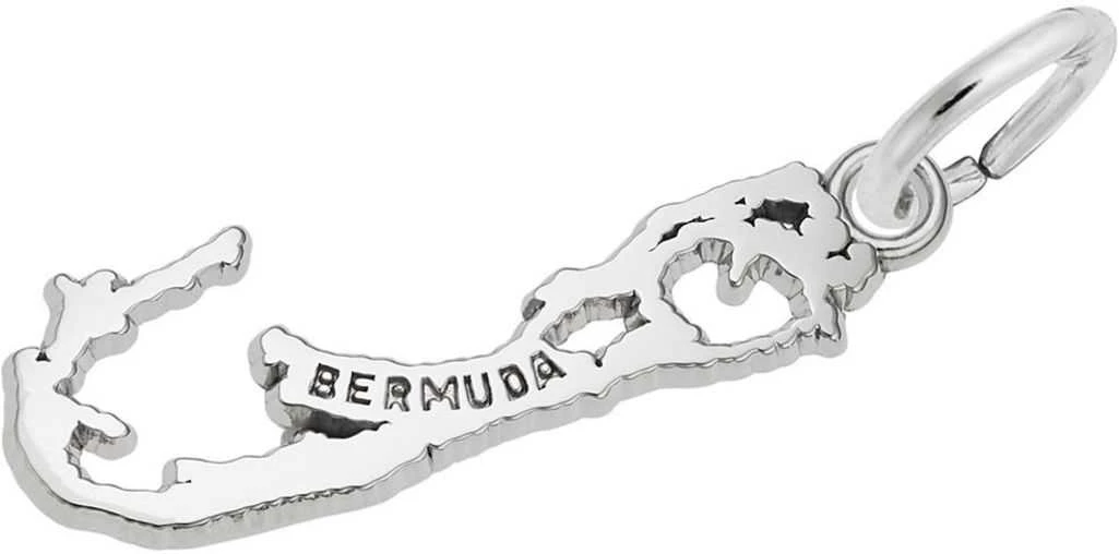 Bermuda Map Charm (Choose Metal) by Rembrandt by Rembrandt Charms at ...