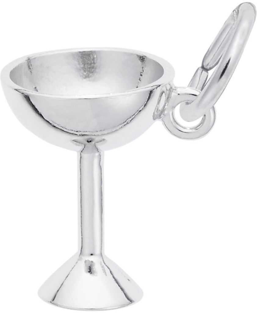 Champagne Glass Charm (Choose Metal) by Rembrandt by Rembrandt Charms ...