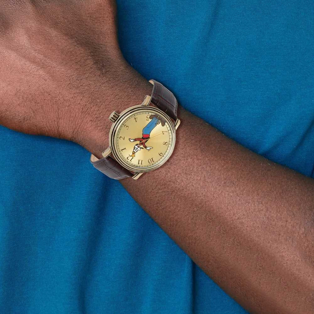 Disney Adult Size Goofy w/ Moving Arms Antiqued Gold-tone Watch by ...