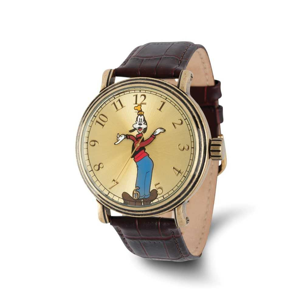 Disney Adult Size Goofy w/ Moving Arms Antiqued Gold-tone Watch by ...