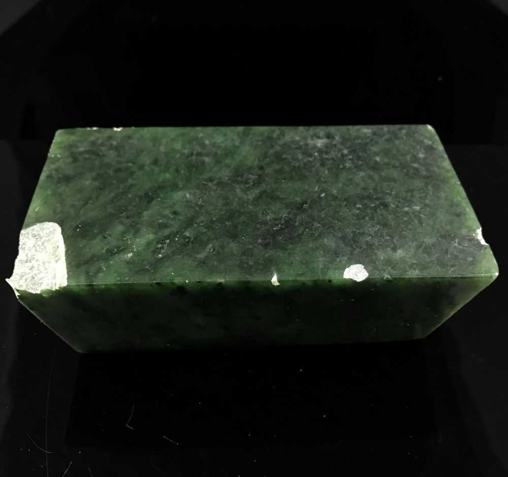 Green Genuine Natural Nephrite Jade Ingot Block 4.25in at BillyTheTree ...