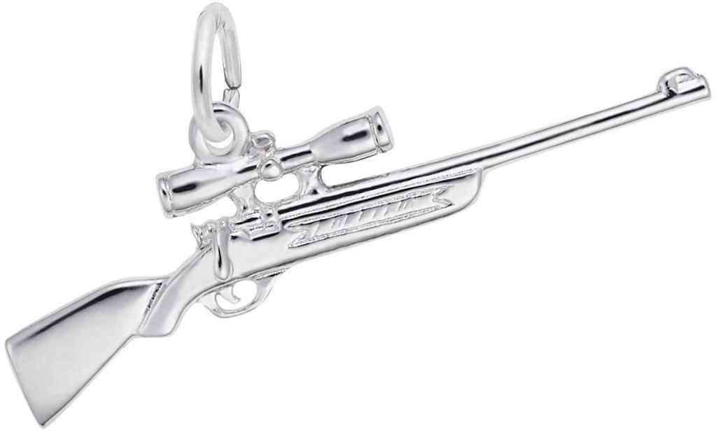 Hunting Rifle Charm (Choose Metal) by Rembrandt by Rembrandt Charms at ...