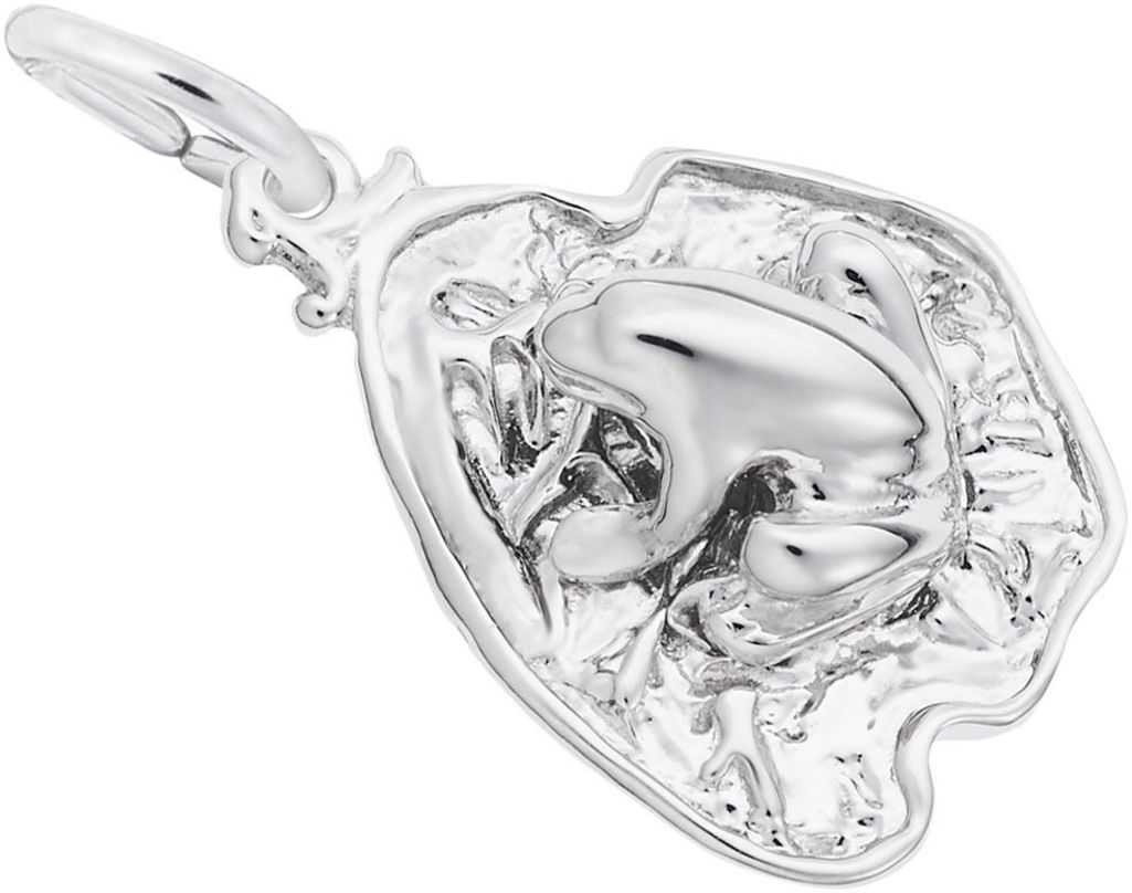 Leaping Lily Pads Charm (Choose Metal) by Rembrandt by Rembrandt Charms ...