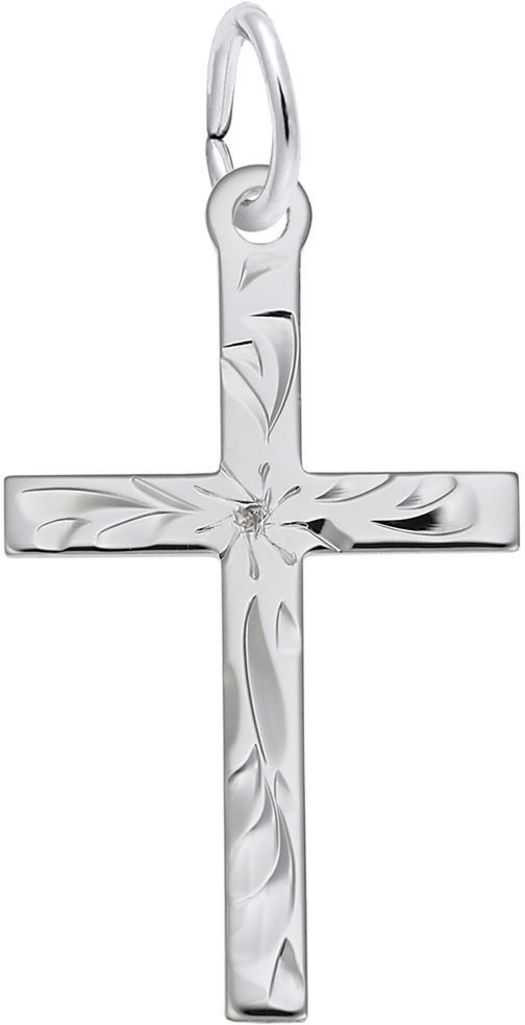 Medium Flared Cross Charm (Choose Metal) by Rembrandt by Rembrandt ...