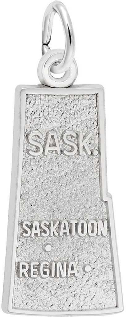 Saskatchewan Map Charm (Choose Metal) by Rembrandt by Rembrandt Charms ...