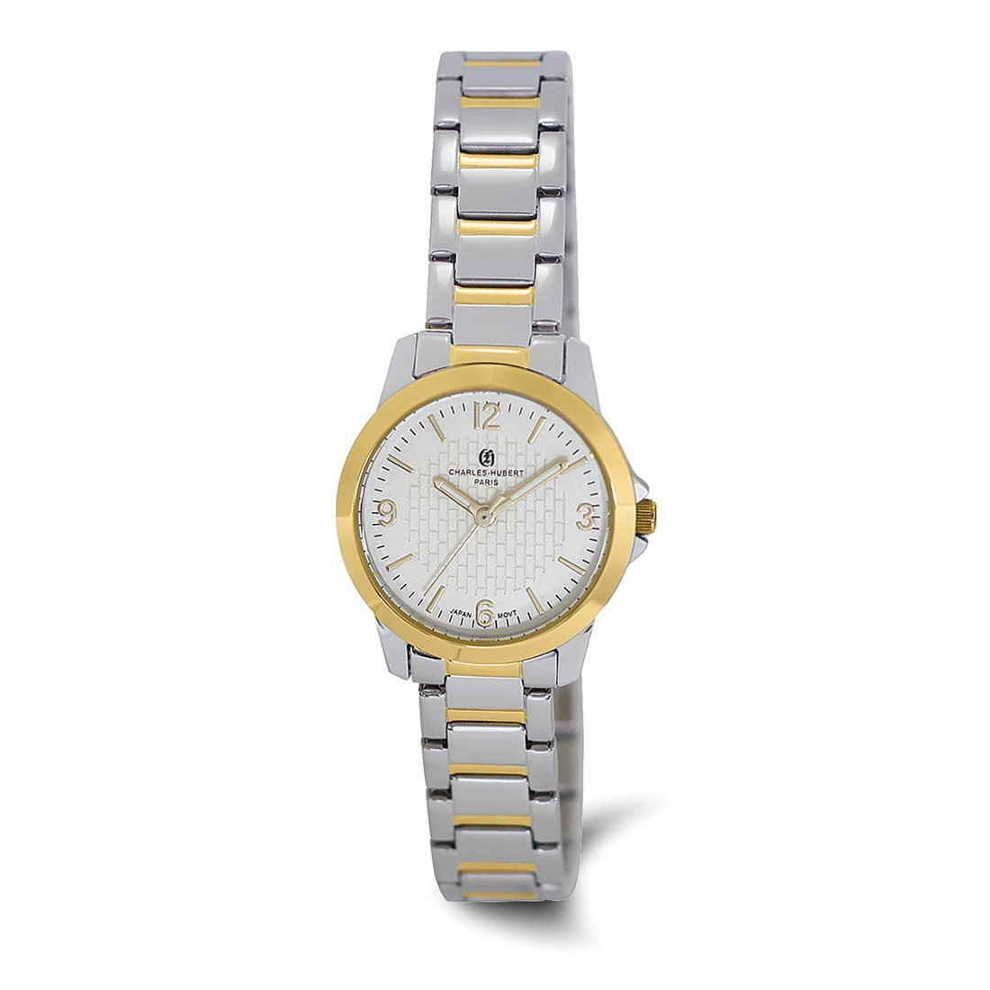 Charles-Hubert 28mm Womens Silver-Tone Dial Two-Tone Stainless Steel ...