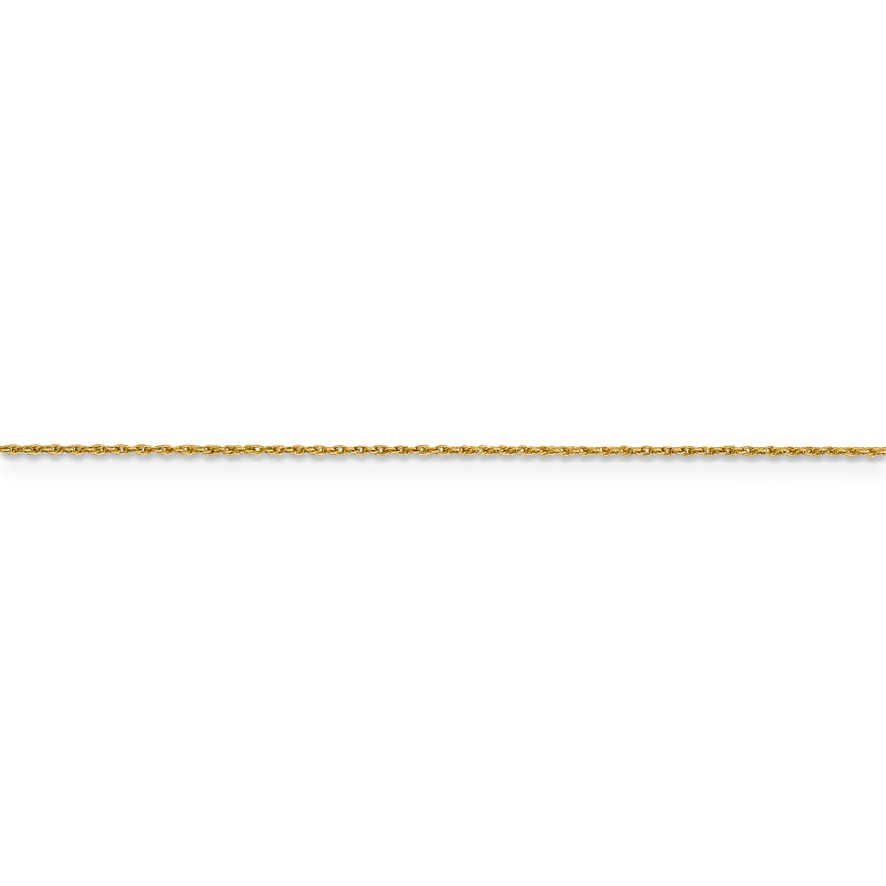 18" 14K Yellow Gold 0.8mm Loose Rope Chain Necklace at BillyTheTree Jewelry