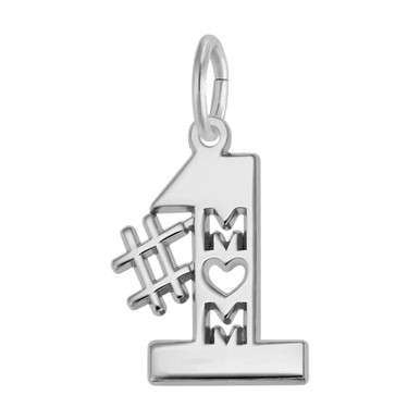 #1 Mom Charm (Choose Metal) by Rembrandt by Rembrandt Charms at ...