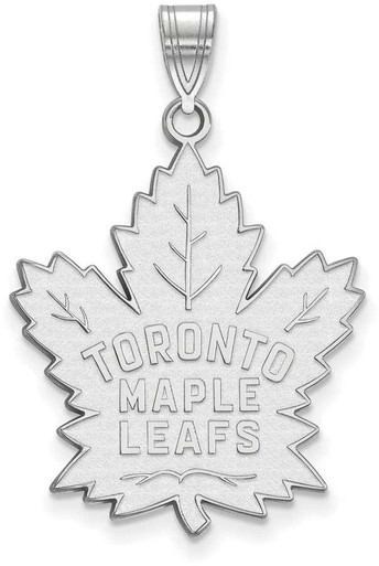10K White Gold NHL Toronto Maple Leafs XL Pendant by LogoArt by LogoArt ...