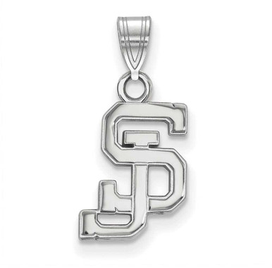 10K White Gold San Jose State University Small Pendant by LogoArt ...