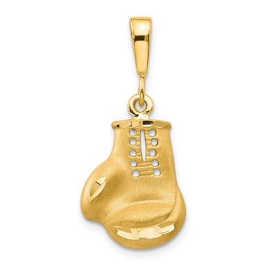 10K Yellow Gold Boxing Pendant at BillyTheTree Jewelry