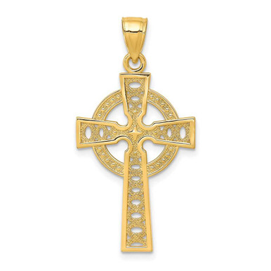 10K Yellow Gold Iona Cross Pendant at BillyTheTree Jewelry