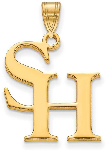 10K Yellow Gold Sam Houston State University Large Pendant by LogoArt ...