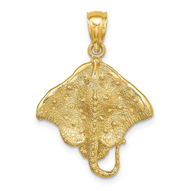 10k Yellow Gold Stingray Pendant at BillyTheTree Jewelry