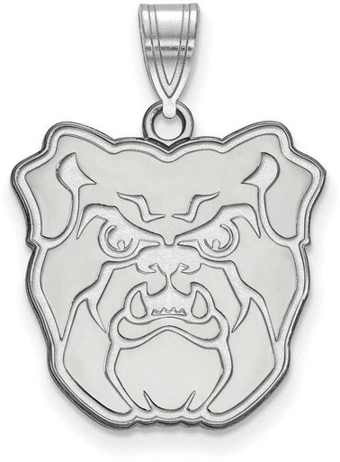 14K White Gold Butler University Large Pendant by LogoArt (4W002BUT) by ...