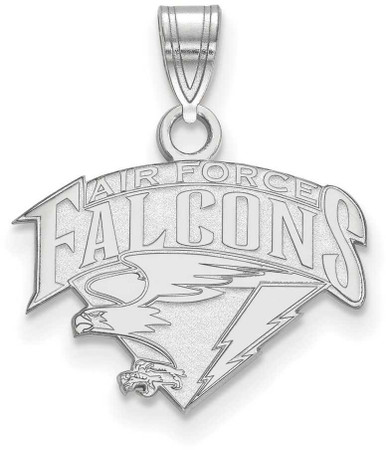 14K White Gold United States Air Force Academy Small Pendant by LogoArt ...